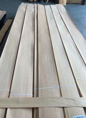 China Length 250cm Red Oak Wood Veneer 12cm Width AA Grade Thickness 0.5mm for sale