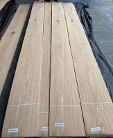 China White Oak Wood Veneer 0.4mm Knotty Grade Plain Slice for Furniture Cabinets Doors for sale