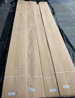 China White Oak Wood Veneer 0.4mm Knotty Grade Plain Slice for Furniture Cabinets Doors for sale