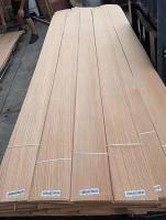 China Quarter Cut Red Oak Veneer Panel AAA Grade 0.5mm Thickness Furniture Grade for sale