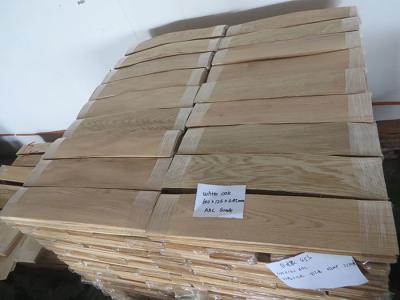 China White Oak Wood Veneer 600mm Length 0.45mm Thickness for Engineered Flooring A/B/C Grade for sale