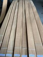 China 0.7mm Rough Cut White Oak Veneer MDF Quarter Sawn A/B Grade 120cm+ for sale
