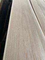China European White Oak Wood Veneer 0.6mm Crown Cut Panel A Grade 250cm+ Length for sale