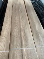 China European White Oak Wood Veneer 0.6mm Crown Cut Panel A Grade 250cm+ Length for sale