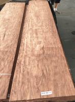 China Crown Cut Exotic Bubinga Wood Veneer 0.45mm Plain Slice A/B Grade for Furniture for sale