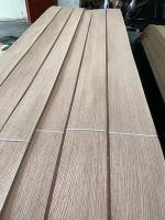 China Engineered Red Oak Wood Veneer 0.45mm Thickness Crown Cut ISO9001 for sale