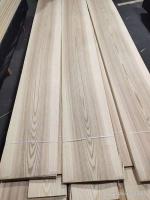 China Crown Cut Olive Brown Ash Wood Veneer 0.45mm Thick Panel Grade A for Furniture for sale