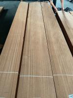 China 250cm Exotic Wood Veneer Sapele Sapeli Veneer Over Solid Wood for sale