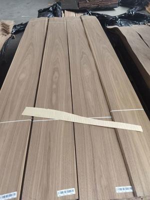 China American Black Walnut Wood Veneer 0.45mm Crown Cut Grade A 12cm Wide 210cm Length for sale