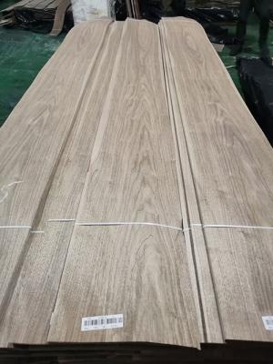 China American Walnut Wood Veneer Flat Crown Cut 0.45mm Thickness Grade A 245cm for sale