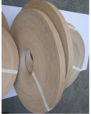 China White Oak Wood Veneer Edge Banding 15mm x 0.45mm Finger Jointed 200m Roll for sale