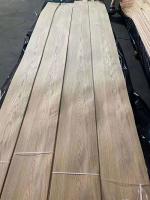 China Flat Cut 0.45mm White Oak Wood Veneer Panel A Grade 12% Moisture for Plywood Furniture for sale