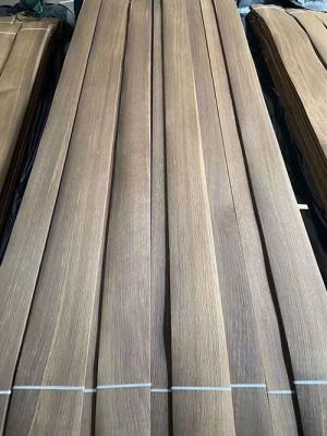 China Fumed White Oak Veneer Rift Cut 0.5mm Thick A Grade for Furniture and Door for sale