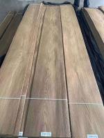 China Fumed White Oak Wood Veneer 0.45mm Thickness 8-12% Moisture Content Crown Cut for sale