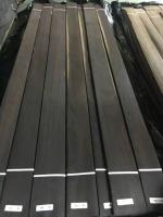 China 0.42mm Dark Fumed Oak Wood Veneer Panel A Grade Quarter Cut 250cm+ for sale