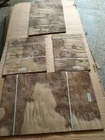 China Slice / Rotary Cut Walnut Burl Veneer With Sap 0.50MM Thickness for sale