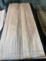 China Crown Cut Natural African Okoume Wood Veneer 0.40mm Panel A Grade for sale
