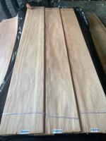 China Crown Cut Natural African Okoume Wood Veneer 0.40mm Panel A Grade for sale