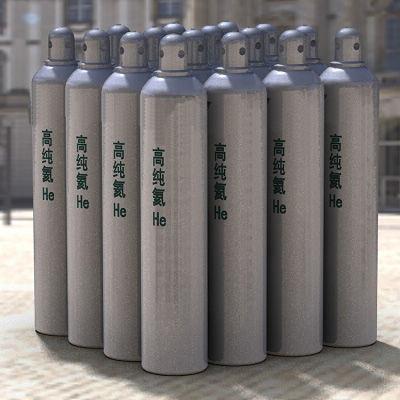 China 99.999% Pure Helium Gas Cylinder 8L 15MPa Specialty Gas for Balloons Welding for sale
