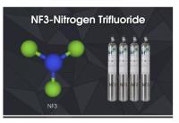 China Industrial Grade Nitrogen Trifluoride NF3 Gas 99.996% 47L Cylinder for sale
