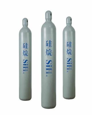 China Electronic Grade Ultra High Purity 99.9999% Silane SiH4 Gas 47L Cylinder for sale