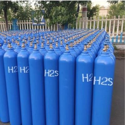 China Industrial Hydrogen Sulfide H2S Gas 99.9% Purity 47L Cylinder CGA330 Valve for sale