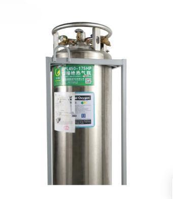 China Liquid Nitrogen Storage Tank 175L 200L 240L High Pressure Cryogenic Dewar for Medical Industrial Use for sale