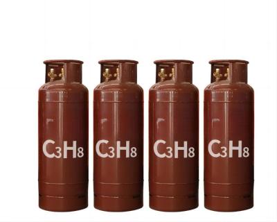 China Industrial Propane Gas C3H8 99.5% Purity 47L 118L 926L Cylinder for Heating Welding for sale