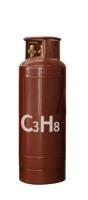 China Industrial Propane Gas C3H8 99.5% Purity 47L 118L Cylinder Refrigerant R290 Fuel for sale