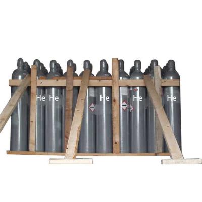 China 5N 99.999% Helium Gas Cylinder 40L 50L for Welding and Superconducting Magnet Cooling for sale