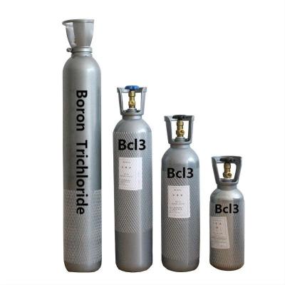 China Boron Trichloride BCl3 Gas 99.9% Purity for Semiconductor Etching and Chemical Synthesis for sale