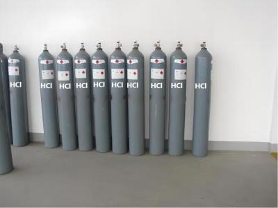 China Anhydrous Hydrogen Chloride HCl Gas 99.9% Purity for Metal Cleaning and Etching for sale