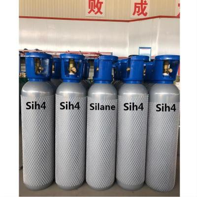 China Electronic Grade 6N Silane Gas SiH4 99.9999% Purity for Semiconductor Solar Cell Production for sale