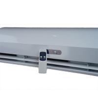 China Sleek White Dual Door Air Curtain With Powerful Wind Centrifugal Technology With Remote Control for sale