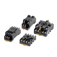 China PYFZ-08-E 2-Poles Relay Socket with Screw Termination and 10 A Current Rating for DIN Rail Mounting for sale