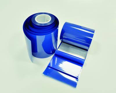 China 0.08mm-0.1mm Blue Protective Film PET Tape For Aluminum Battery for sale