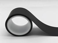 China Matte Black PET Tape with 30μm Thickness and Acrylic Adhesive for Lamination and Protection for sale