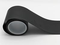 China Matte Black PET Tape with 100μm Thickness and Acrylic Adhesive for High-Precision Lamination for sale