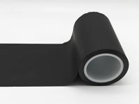 China Matte Black PET Tape with 10μm Thickness and Acrylic Adhesive for High-Precision Lamination for sale