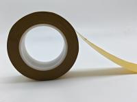 China Double Sided PET Tape with Yellow 100μm Thickness  and Acrylic Adhesive for sale