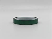 China Green PET Silicone Tape 100µm Thickness Residue-Free Removal for Electrical Insulation for sale