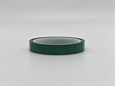 China Green PET Silicone Tape 100µm Thickness Residue-Free Removal for Electrical Insulation for sale