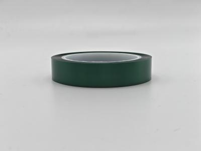 China Green 75µm Thickness PET Tape with Silicone Adhesive for Residue-Free Removal for sale
