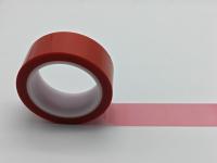 China Heat Resistant Red PET Tape with Residue-Free Removal for High-Temperature Applications for sale