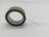 China 55um Thickness Transparent PET High Temperature Tape Silicone For Residue Free Removal for sale