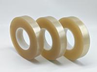 China Transparent Silicone PET Heat Resistant Double Sided Tape For LCD Glass Silicone Bonding for sale