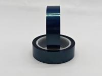 China 55um±5um Dark Blue Silicone PET Tape For LCD Protection High Temp Masking for sale