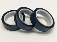 China 55um±5um Dark Blue Silicone PET Tape For LCD Protection High Temp Masking for sale