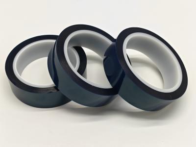 China 55um±5um Dark Blue Silicone PET Tape For LCD Protection High Temp Masking for sale