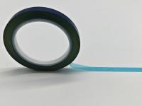 China Dark Blue Silicone PET Adhesive Tape 180℃ Heat Resistant For LCD Protection Masking for sale